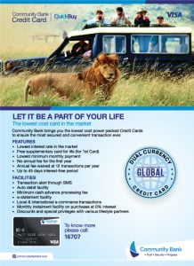 Credit Card - Community Bank Bangladesh PLC.